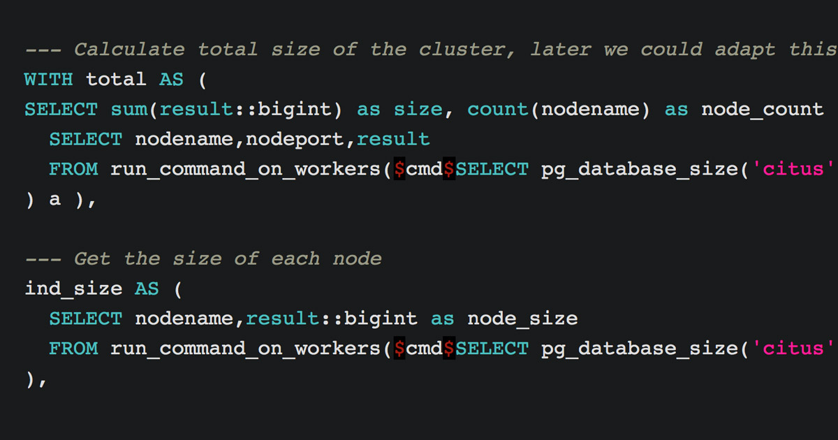 Fun With Sql Relocating Shards On A Citus Database Cluster Citus Data